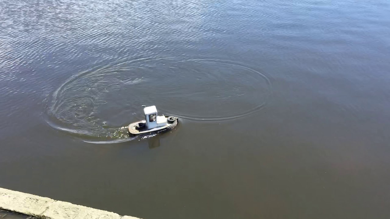Dozer boat stability testing. - YouTube