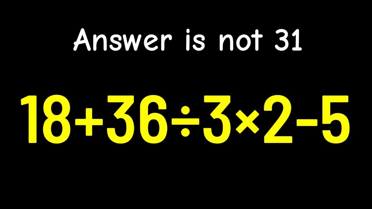 Most People Get This Simple Math Question Wrong! - YouTube