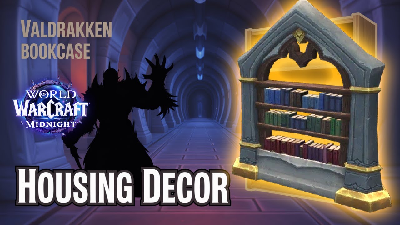Valdrakken Bookcase Housing Decor - FAST Unlock Guide | WoW Midnight ...