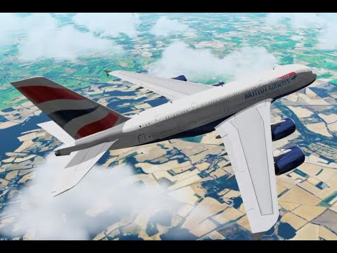 Geo-FS Long Haul - London Heathrow to Boston Logan - BA213 Airbus A380 ...