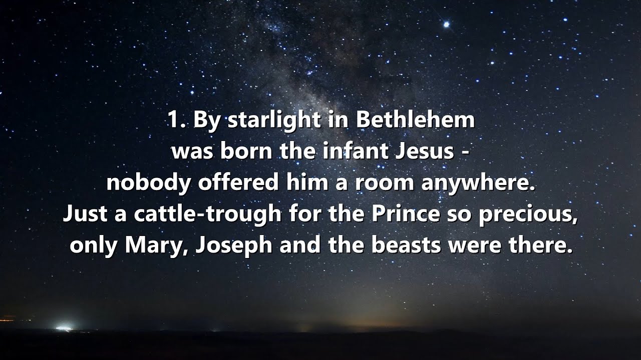 By starlight in Bethlehem (STARLIGHT): Christmas carol lyric video ...