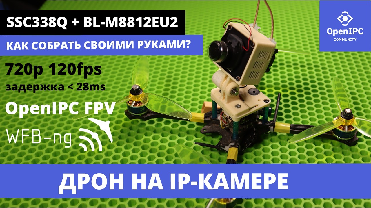 Собираю КОПТЕР с использованием КИТАЙСКОЙ IP-КАМЕРЫ видеонаблюдения ssc338q #OpenIPC - YouTube