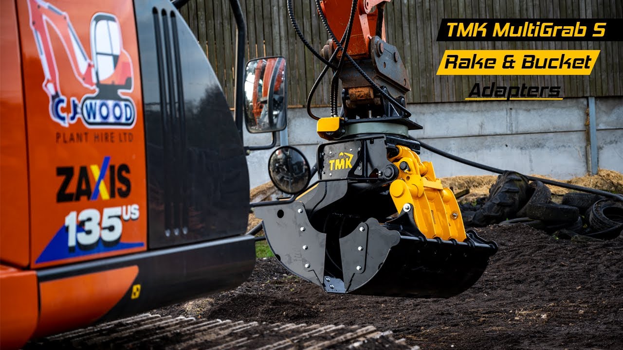 TMK MultiGrab S With Bucket & Rake Adapters In Action! - YouTube