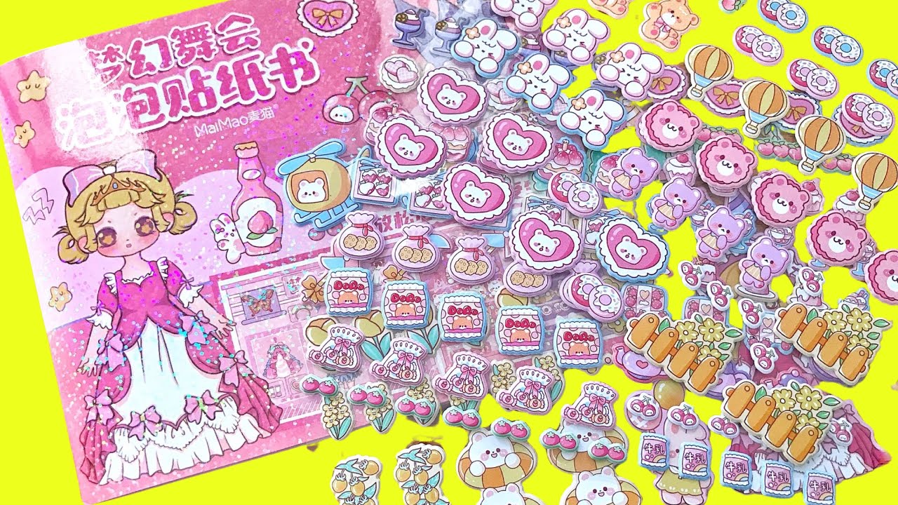 ( Sticker Play ) Decorate princess book girl shop with pretty stickers ...
