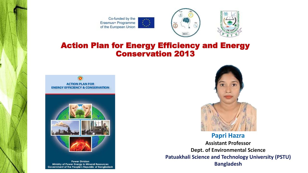 GE&CC and LU&E Module 16: Action Plan for Energy Efficiency and Energy ...