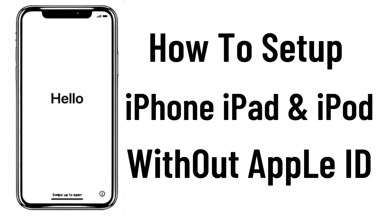 How To Setup iPhone iPad & iPod Without Apple iD [ Latest Method 2021 ...