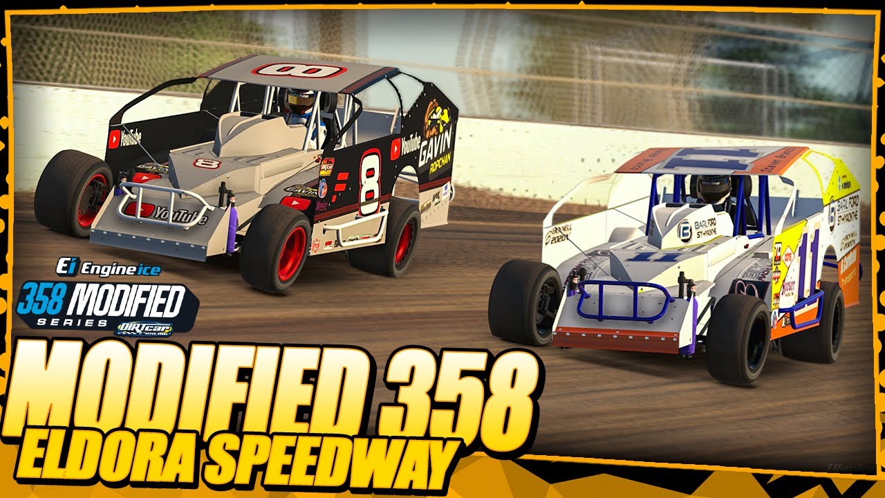 358 Modified 'Dodging Wrecks' - Eldora Speedway - iRacing Dirt - YouTube