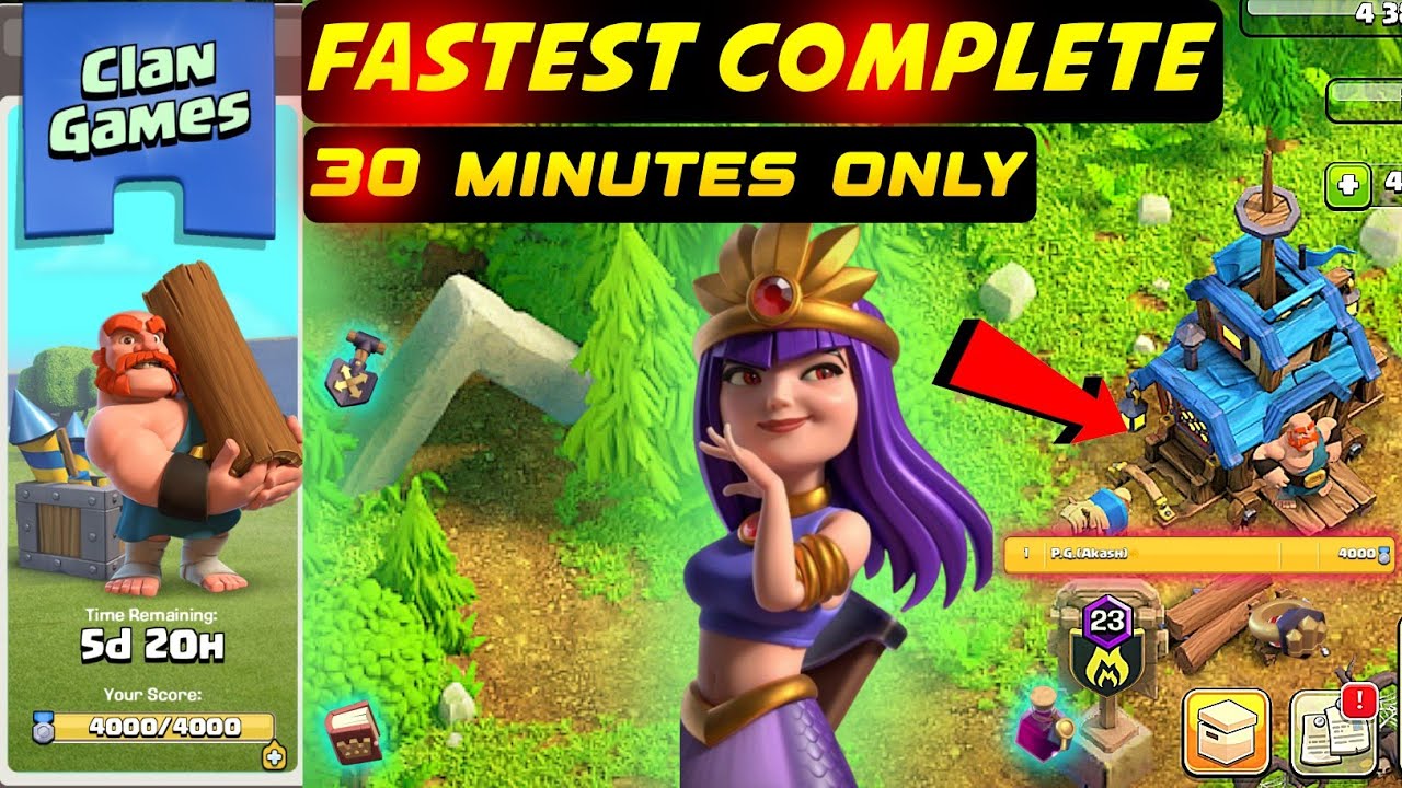 Fastest Complete Clan Games | How to Complete Clan Games Fast in Few ...