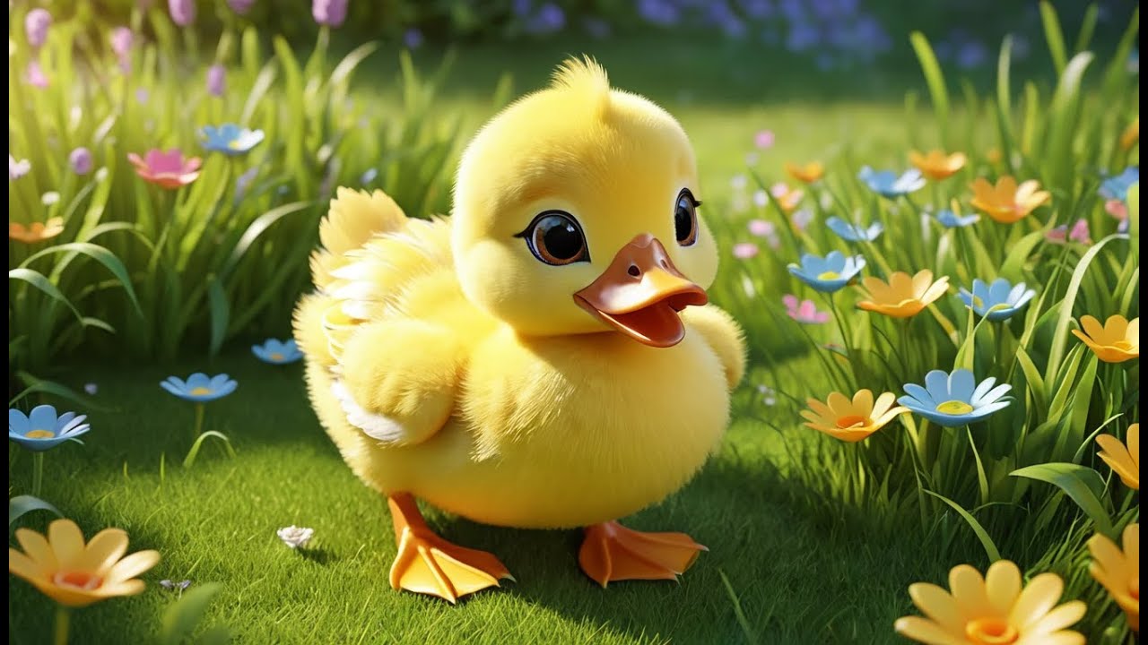 Baby Duck Quack Quack Quack | Cute Duck Nursery Rhyme for Toddlers ...