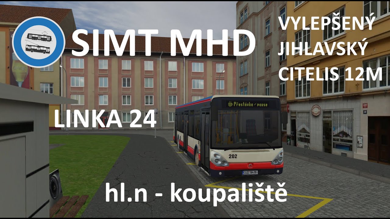 JÍZDA S VYLEPŠENÝM CITELISEM DPMJ /SIMT MHD linka 24/ - YouTube