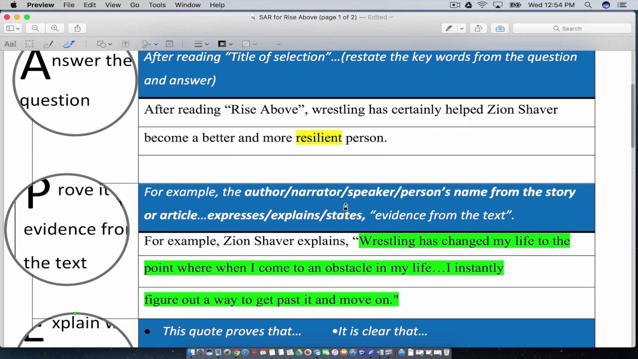Short Answer Response--Single Selection Tutorial - YouTube