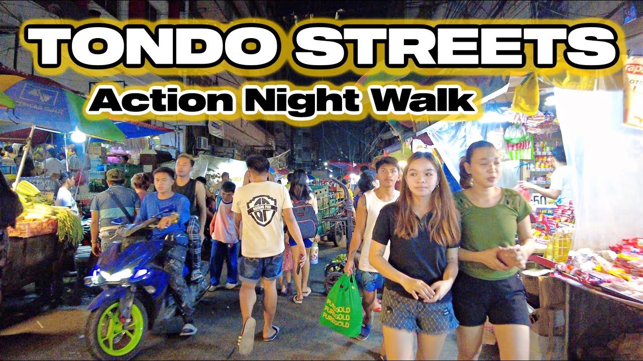 EXCITING Tondo Manila Philippines at Night - YouTube