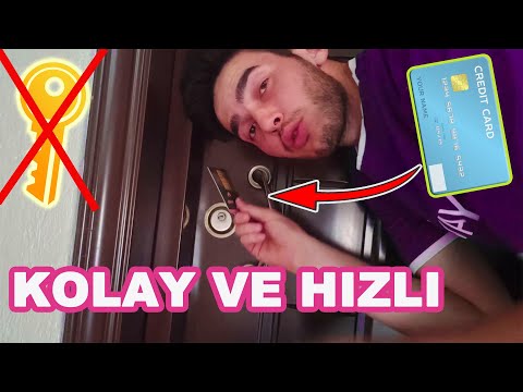 KAPI ANAHTARSIZ NASIL AÇILIR - KOLAY VE HIZLI!! (KARTLA KAPI AÇMA)