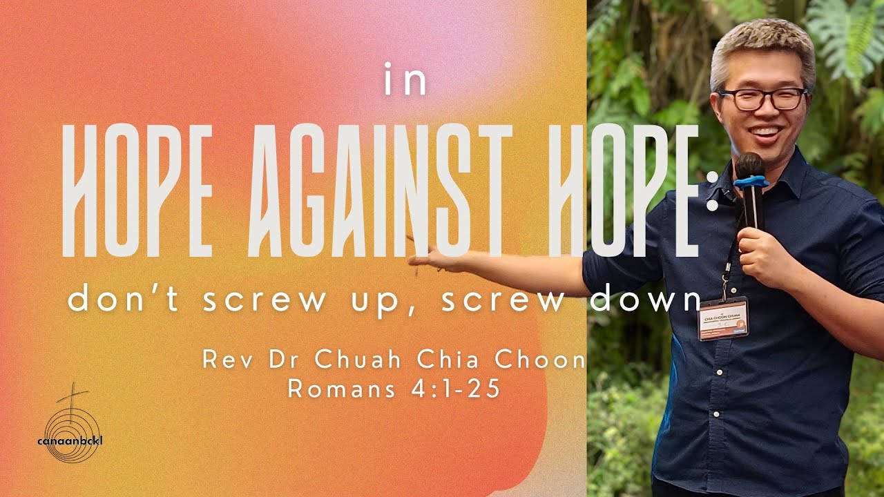 In Hope Against Hope: Don't Screw Up, Screw Down! - YouTube
