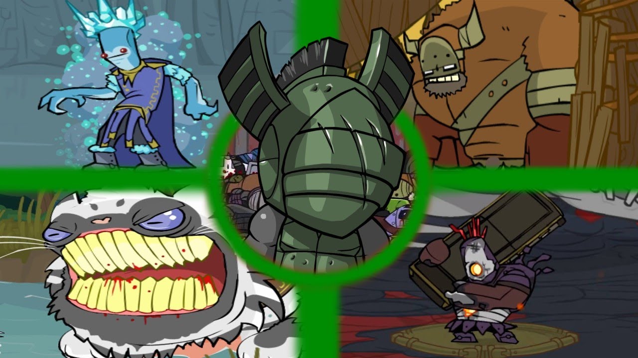 Castle Crashers - Brute Magic vs All Bosses - YouTube