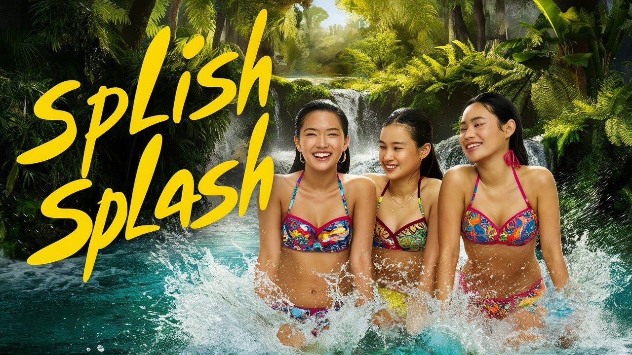 Splish Splash (official music video) #musicvideo #edm #udio #dance #ai #bikini - YouTube