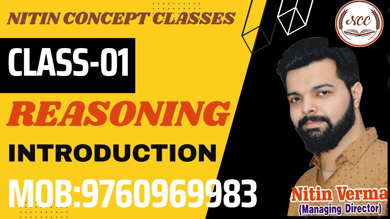 Introduction | Reasoning Ability | Class 1| RRB | Reasoning By NITIN ...