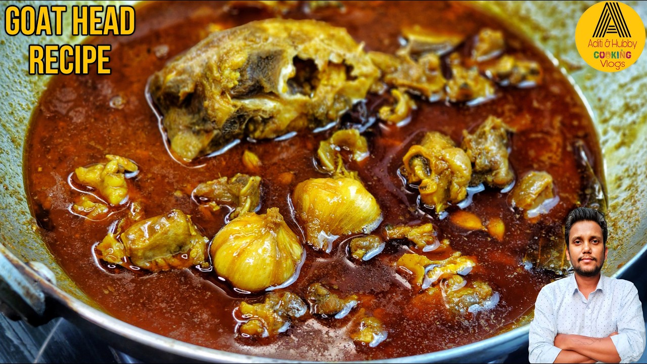 A Perfect Recipe Of Goat Head Curry Recipe | Bihari Style Mutton Head ...