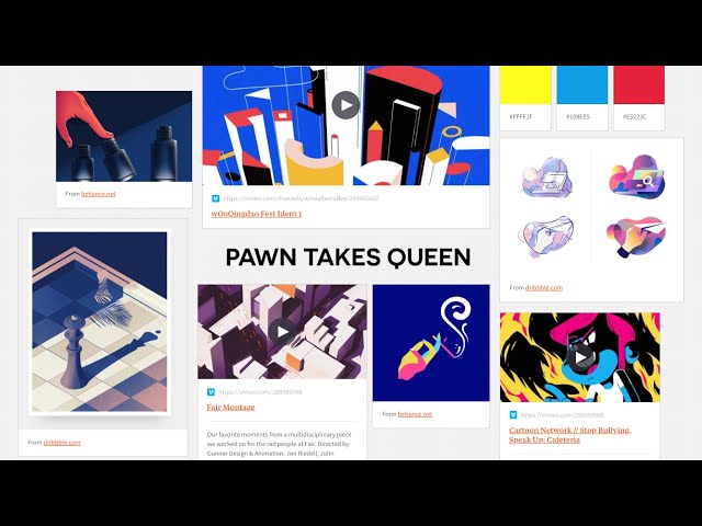 Mood Board Animation