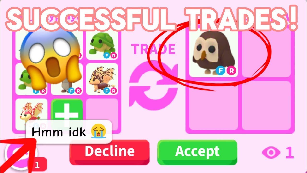 Successful Trades! Trading HARD TO TRADE PETS! Big Wins! Adopt me ...