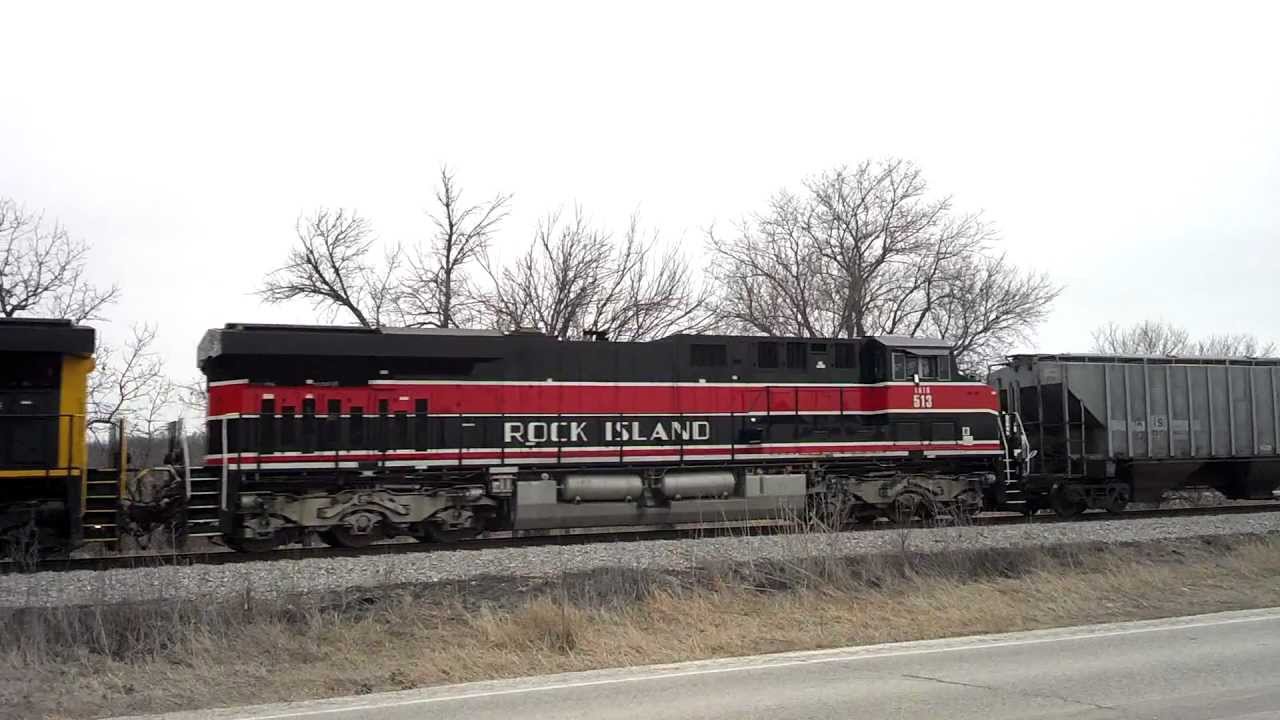 Iowa Interstate Railroad CBBI with unit 513! - YouTube