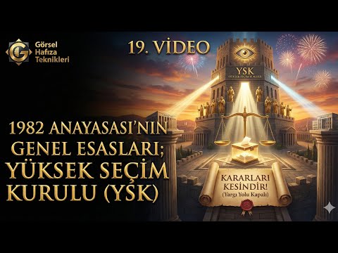 19-Anayasa'nın Seçim Hakimi: Yüksek Seçim Kurulu (Tüm Detaylar Görsel Kodlamayla) #kpss2026 