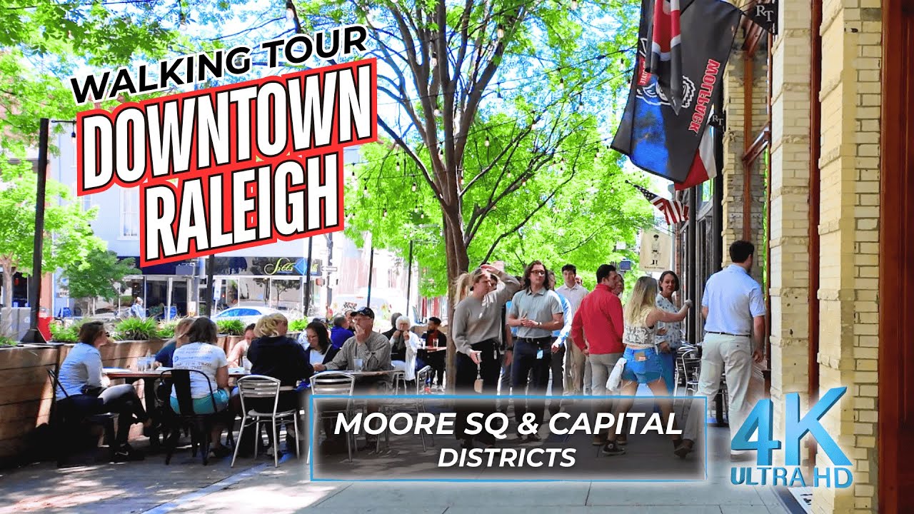SECRET SPOTS Revealed - Downtown Raleigh NC Walking TOUR [4K] - YouTube