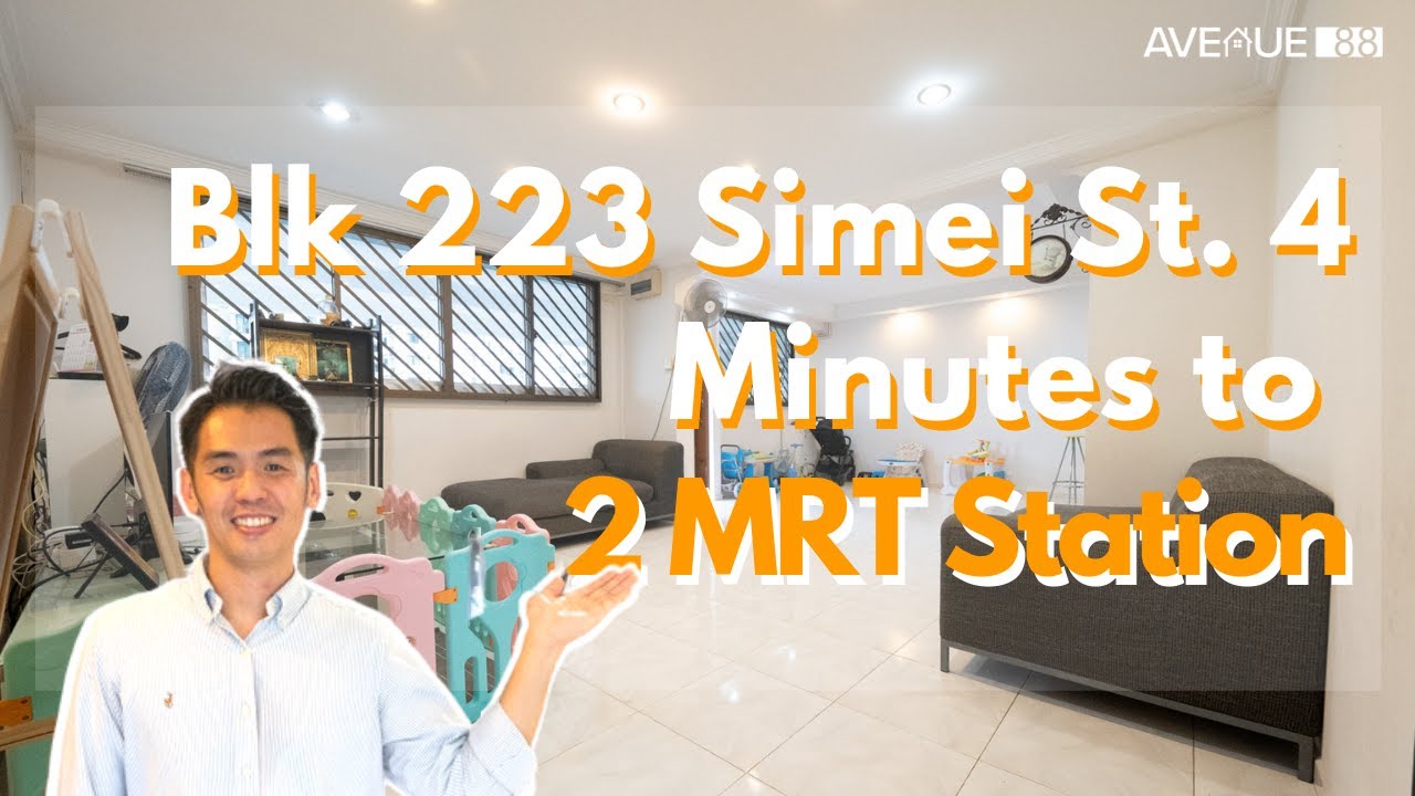 Blk 223 Simei Street 4, Renovated HDB 4room. Minutes to 2 MRT. - YouTube