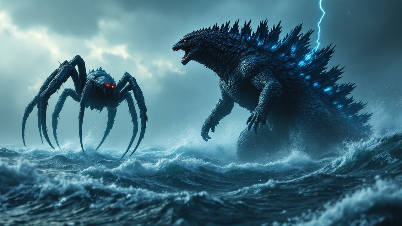 Godzilla vs Giant Sea Spider Epic Showdown & Science Behind Kaiju ...