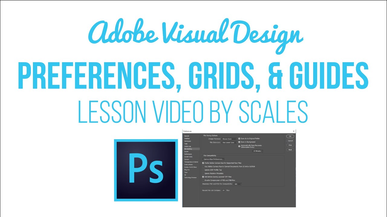 PS Preferences, Grids, & Guides - YouTube