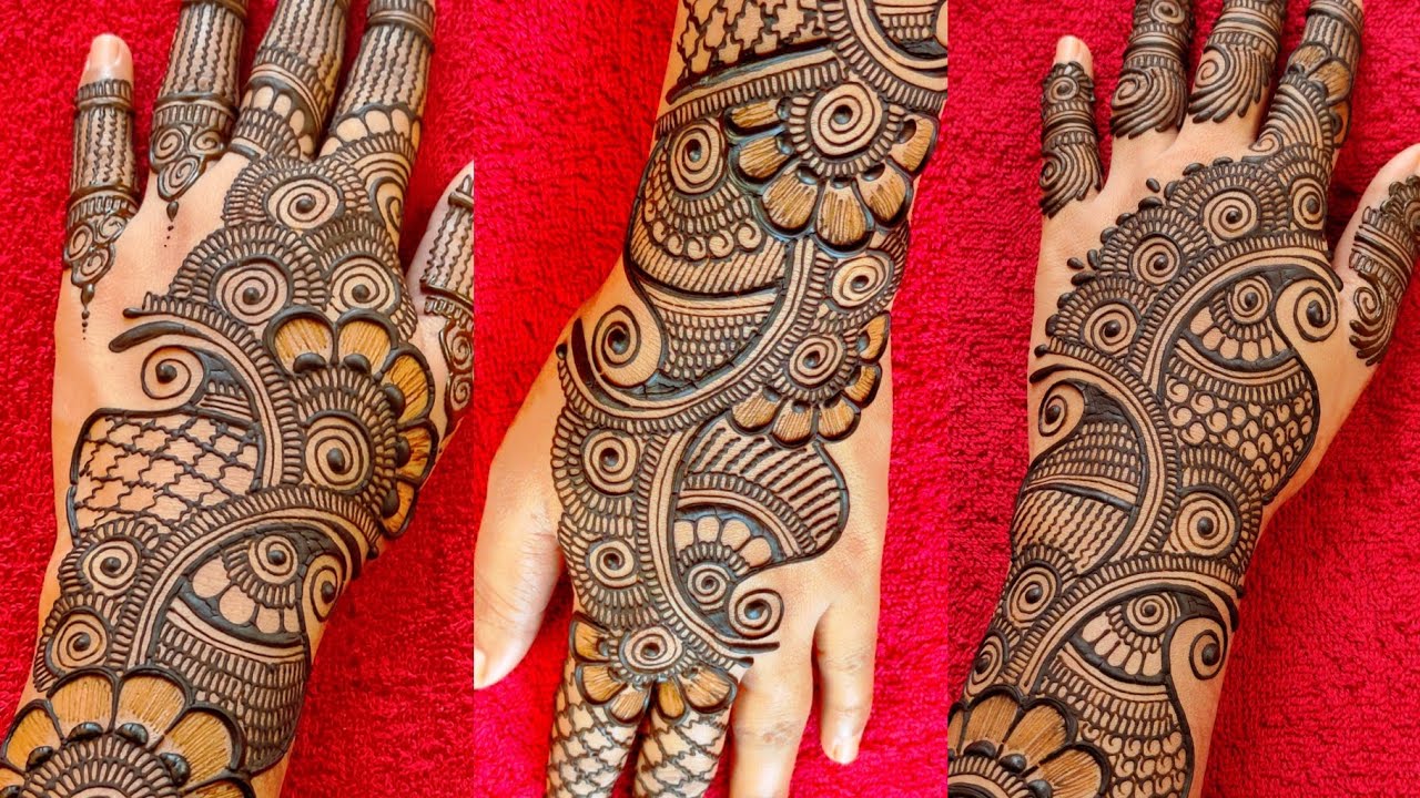 Top 3 mehndi designs for back side | Mehndi design | mehandi design ...