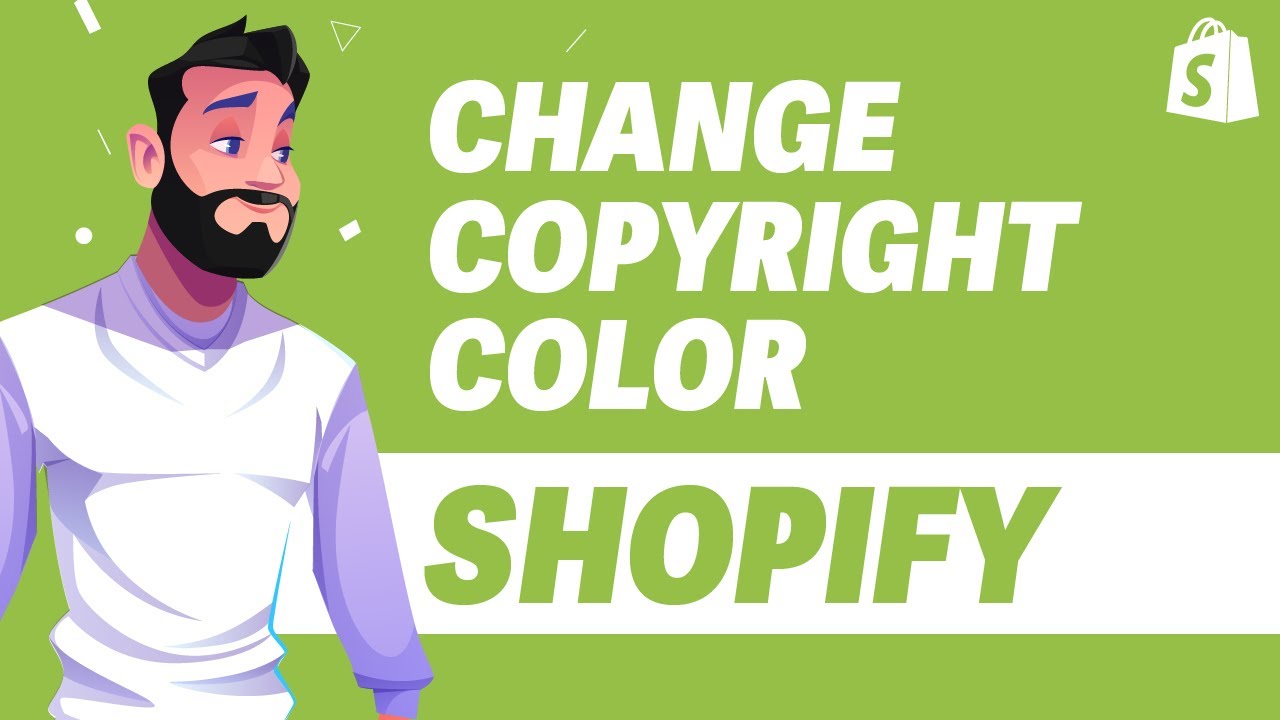 How To Change Copyright Color in Shopify UPDATE 2024 - YouTube