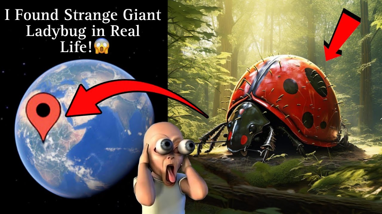 🤯I Found Giant Ladybug in Real Life on Google Maps and Google Earth ...