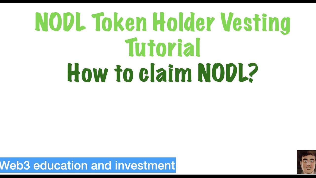 NODL Token Holder Vesting and tutorial on how to claim NODL for ...