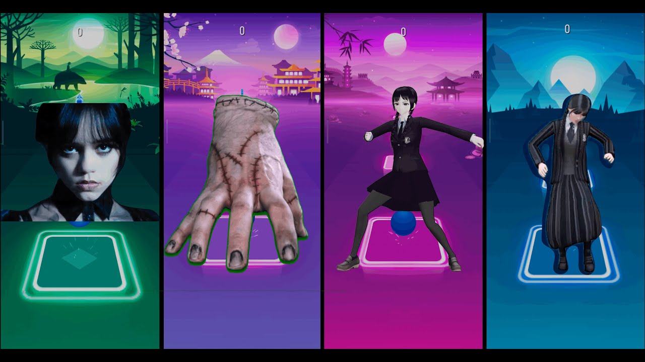 wednesday vs thing vs wednesday vs wednesday TILES HOP - YouTube