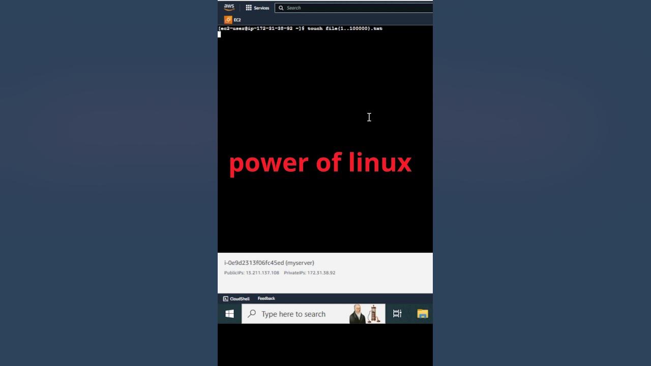 The Incredible Speed Of Linux Generating 100000 Files In Seconds In Kannada Shorts