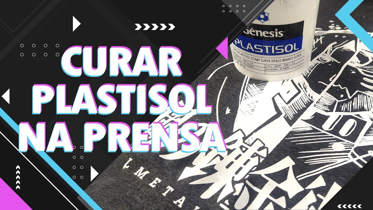 Como Curar Tinta Plastisol na Prensa Térmica no Silk Screen - YouTube