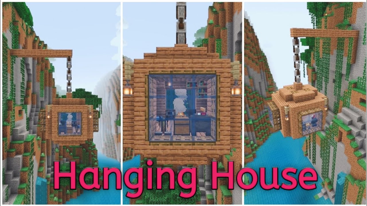 I Build A Hanging House In Minecraft | Pocket Edition - YouTube