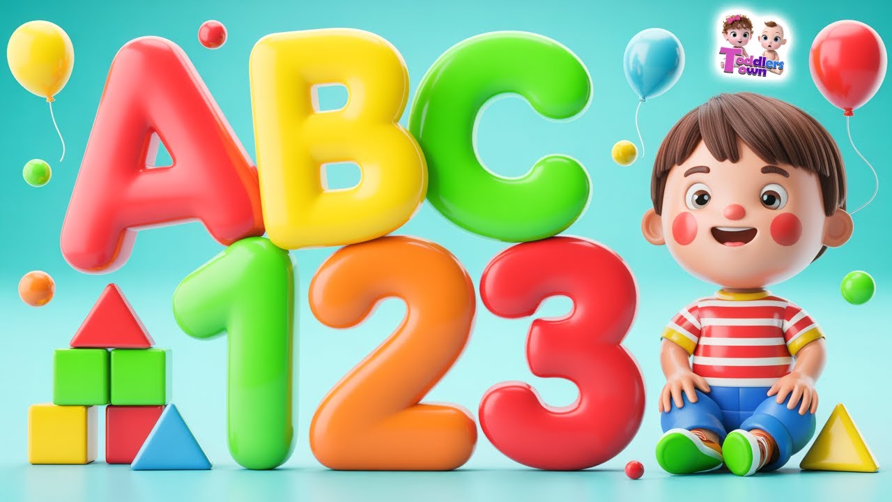 ABC and 123 Learning Videos For 3 Years Olds | Learn ABC Phonics Shapes ...