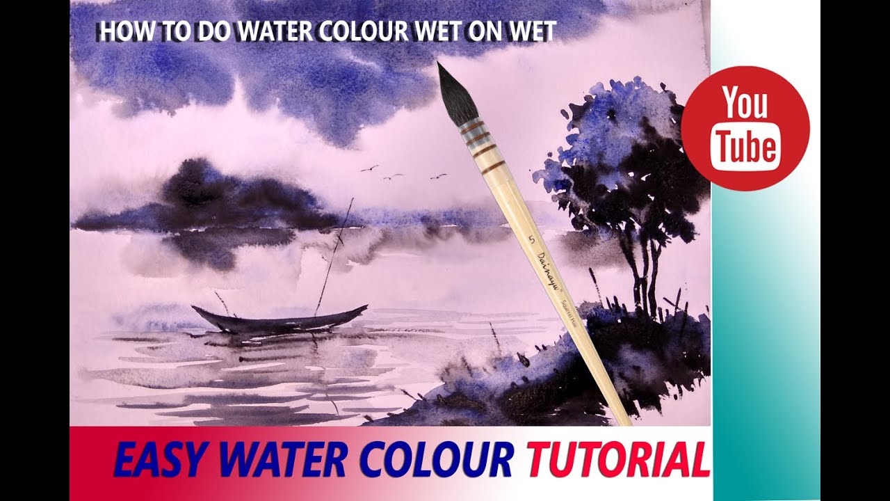 How do the water color wet on wet.Wet on wet is what makes water color ...