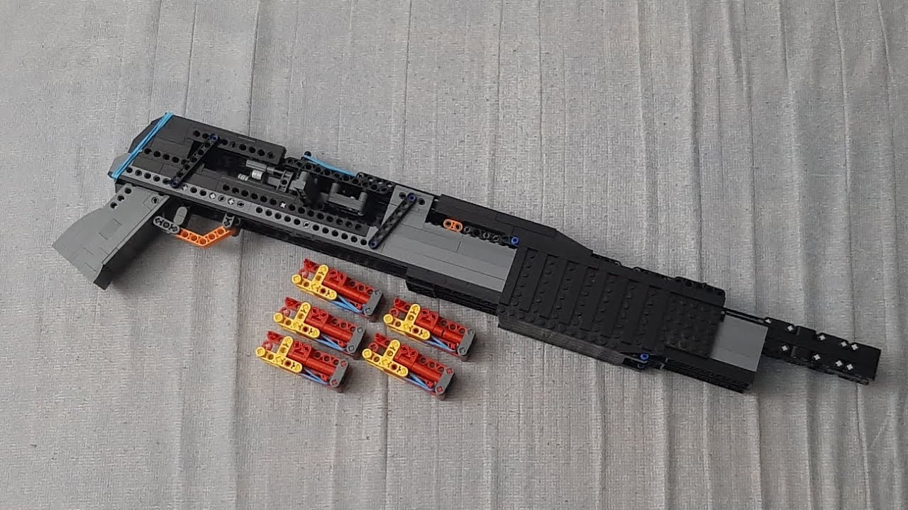 Lego Shell-Ejecting Shotgun (Instruction by Lego Build Channel) - YouTube