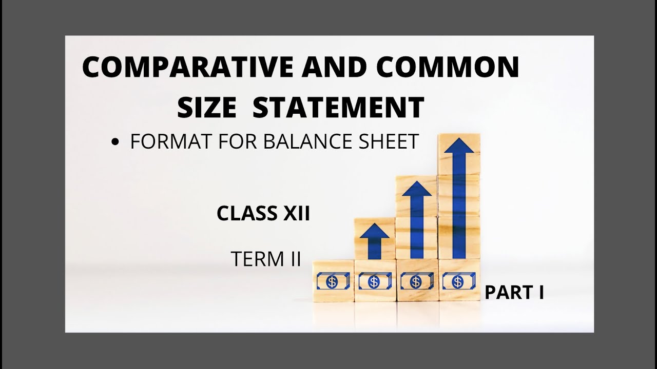ACCOUNTANCY | COMPARATIVE AND COMMON SIZE STATEMENT #accountancy #term2 ...