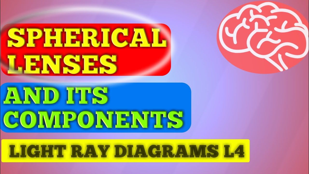 Spherical Lenses and it's Components | Refraction | Light Ray Diagrams ...