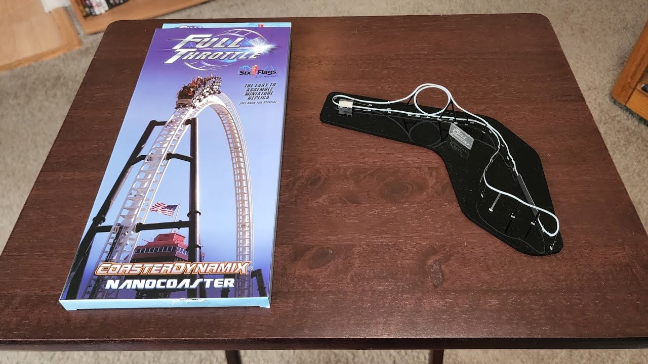 Full Throttle NanoCoaster (Six Flags Magic Mountain) - YouTube