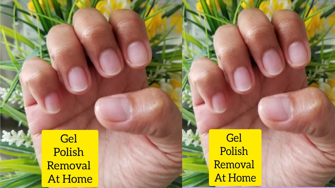 Easiest Way Gel Removal At Home | Regular Acetone | DIY - YouTube