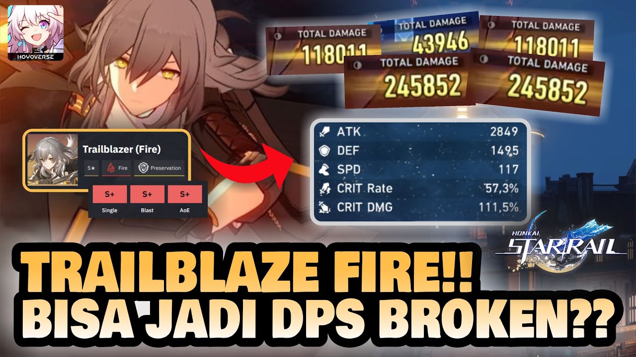 TRAILBLAZE FIRE BUILD DPS??! EMANG BISA??! 🤔 | Honkai: Star Rail - YouTube