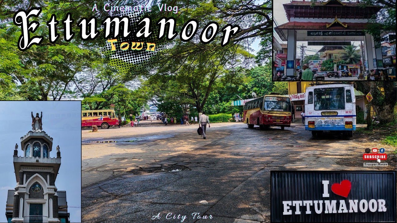 Ettumanoor Town | Cinematic Shots | Places in Kottayam - YouTube