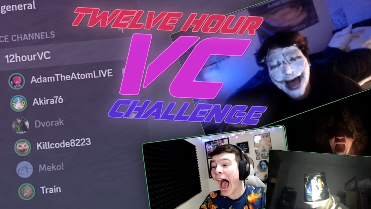 TWELVE HOUR Discord VC CHALLENGE. - YouTube