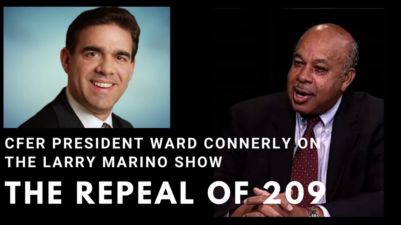 #CFERTV President Ward Connerly on The Larry Marino Show: The Repeal of ...