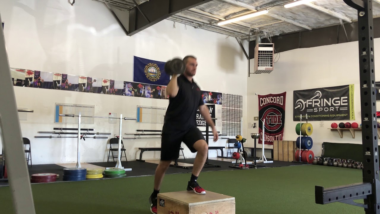 Contralateral Step Up With Press - YouTube